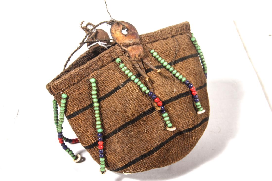 Quality Antique Native American Woven & Beaded Bag