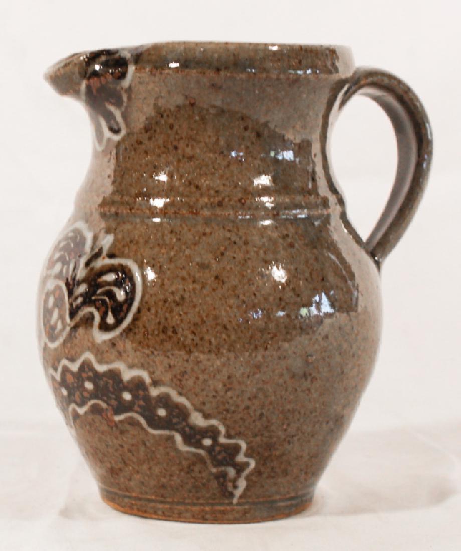 Decorated Stoneware Pitcher by Steven Ferrell