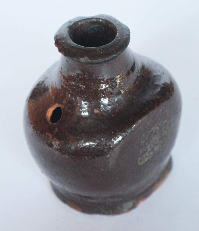 Antique Redware Inkwell Bottle - Nov 02, 2019 | Wooten & Wooten ...