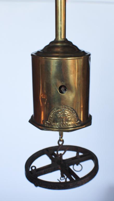 Antique Brass Clockwork Hanging Hearth Rotisserie