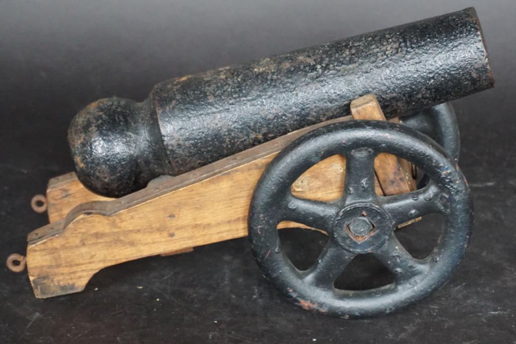 Early Antique Iron Signal Cannon