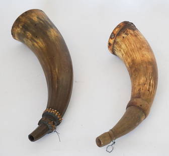 Antique American Powder Horn