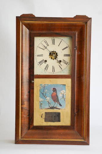 American Classical Mahogany Ogee Mangle Clock