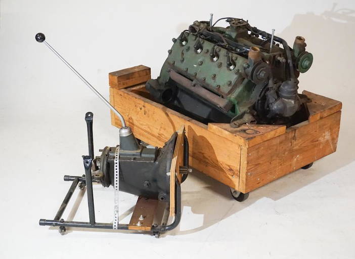Uncommon First Generation Ford Flathead V8 Engine & Transmission
