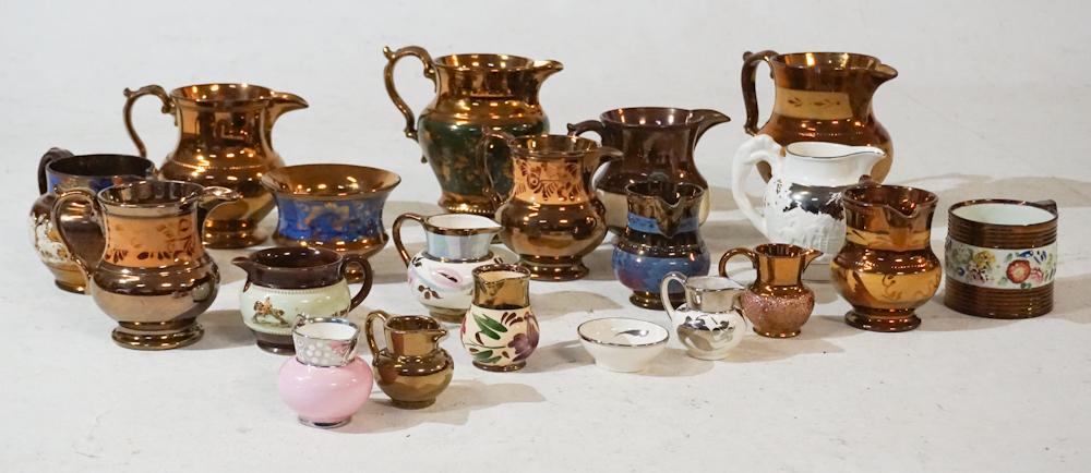 Antique English Copper Luster Earthenware Vessels (#0245) on Jan 28 ...