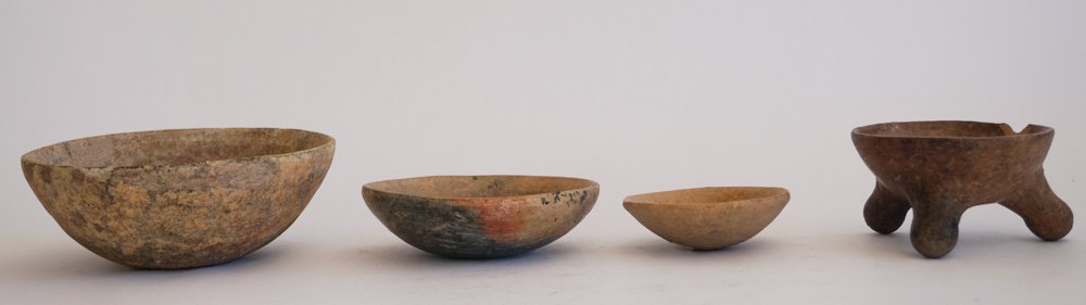 Collection Ancient Native American Pottery Bowls Auction