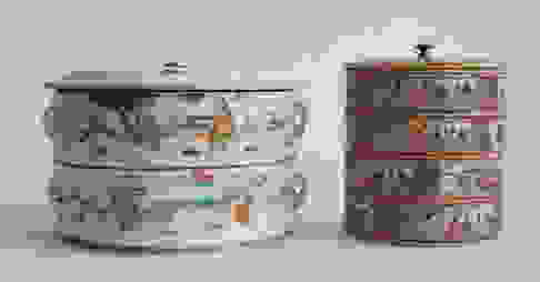 Two Antique Chinese Porcelain Stacking Bowl Sets Auction