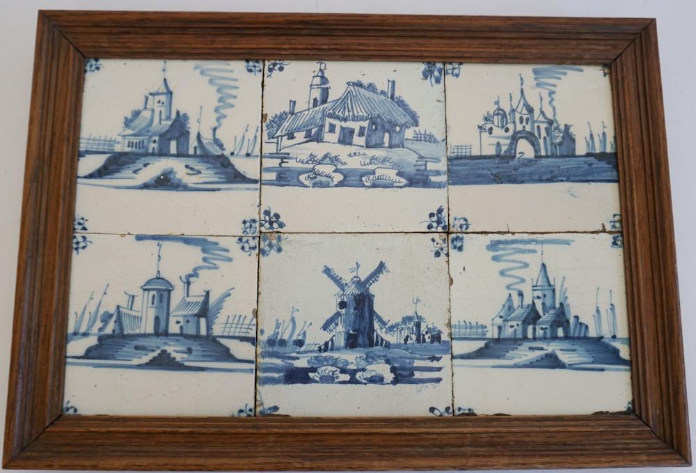 Collection Period Dutch Blue & White Delft Tiles Auction