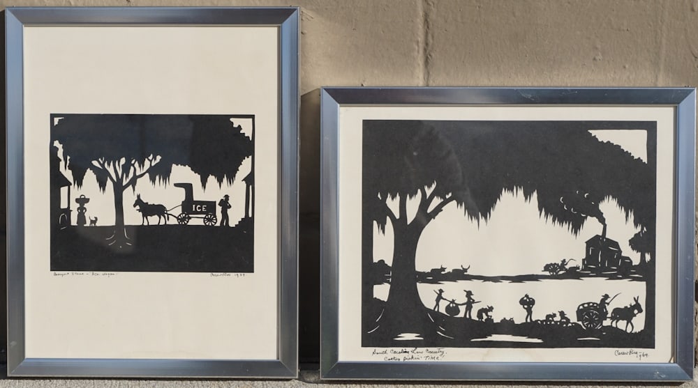 Two Vintage Carew Rice Lithographs Auction