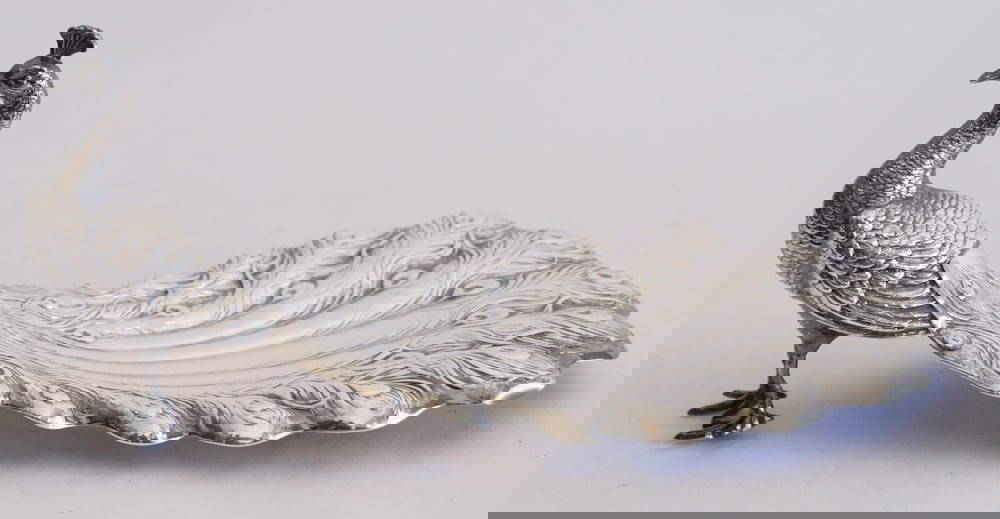 Excellent Gorham Sterling Silver Peacock Auction