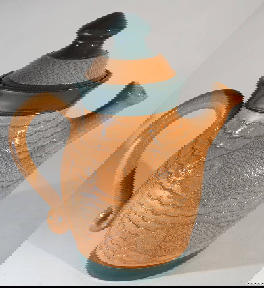 Fine Southern Stoneware Sculptural Teapot Auction