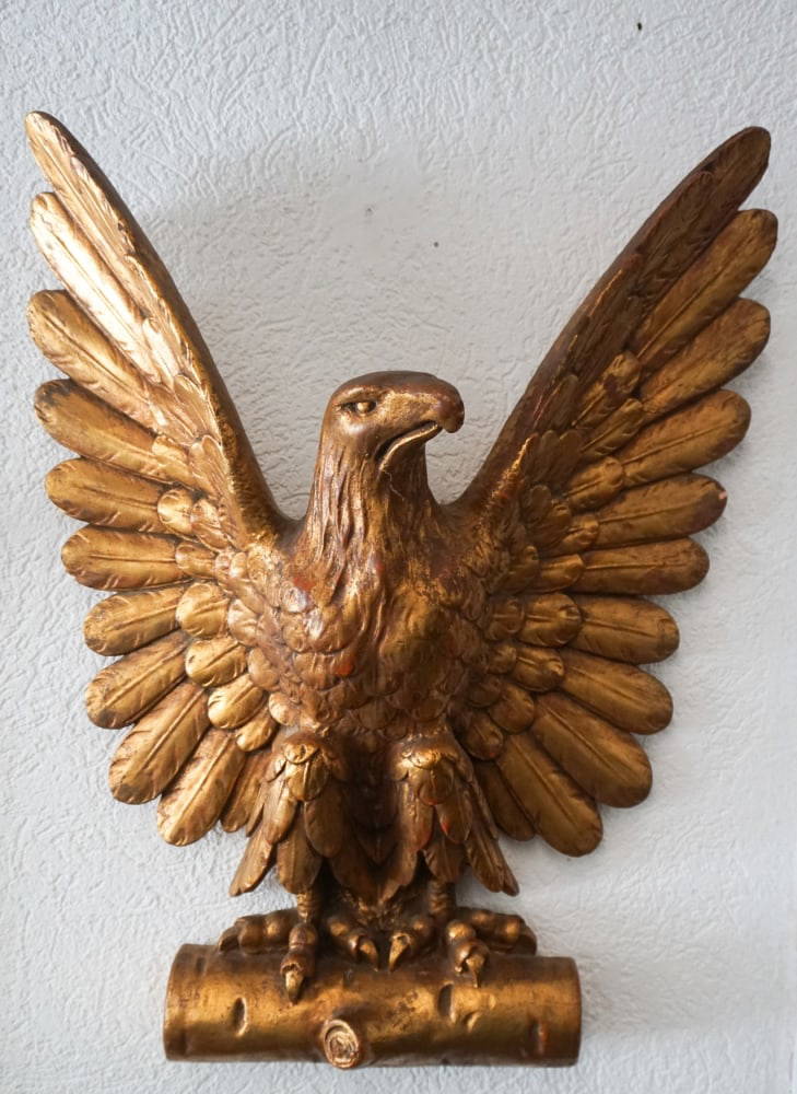 Federal Style Gilded Plaster Eagle Wall Hanger Auction