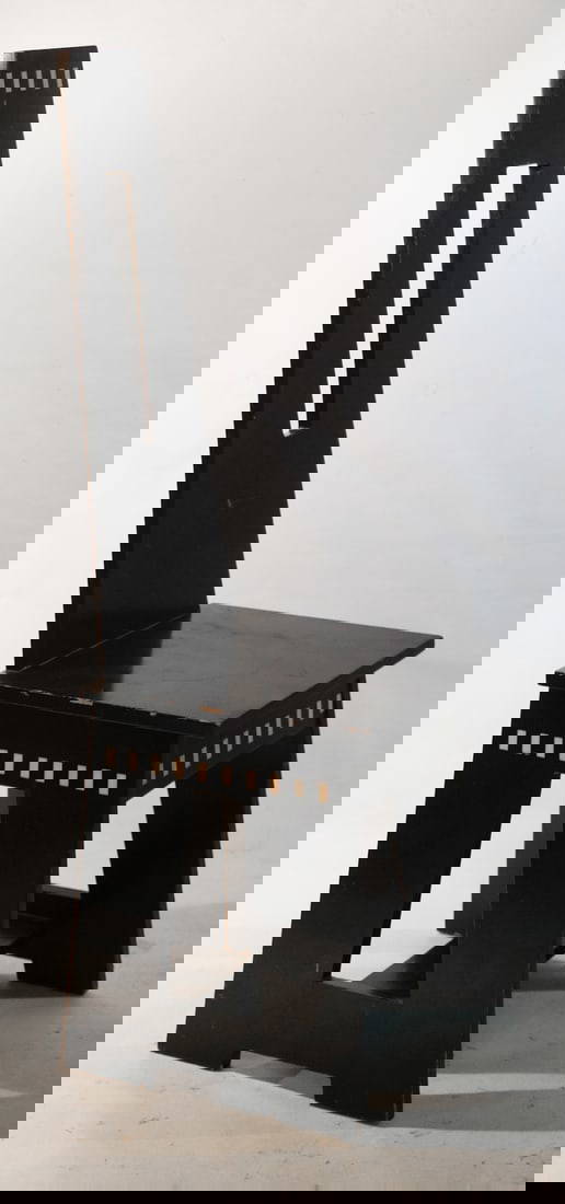 Attributed Charles Limbert Black Lacquer & Inlaid Auction