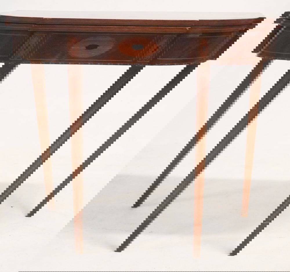 Fine American Federal Inlaid Mahogany Mixed Wood Games Table - Jun 21 ...