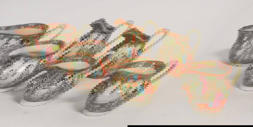 Collection Antique Chinese Canton Rose Medallion Porcelain Cream ...