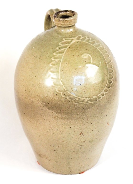 Fine Edgefield Stoneware Decorated Jug