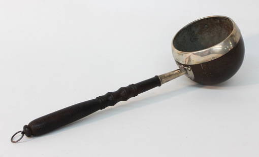 Silver Mounted Coconut Ladle