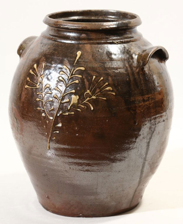 Fine Decorated Southern Stoneware Storage Jar