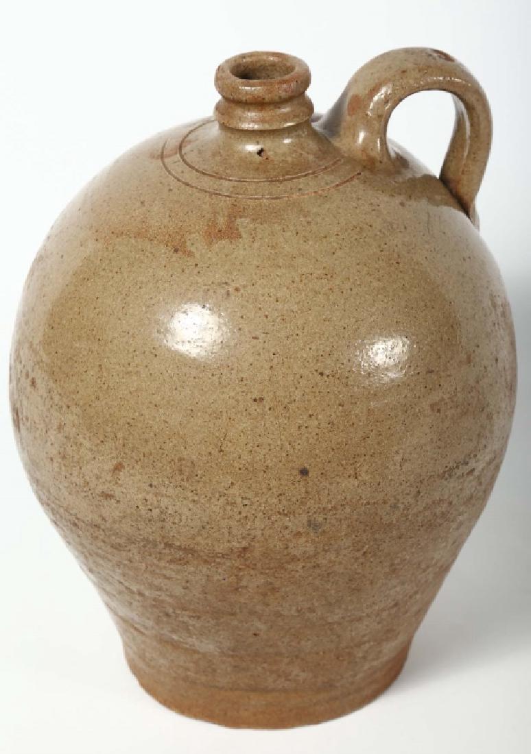 Exceptional Early Southern Stoneware Stamped Jug
