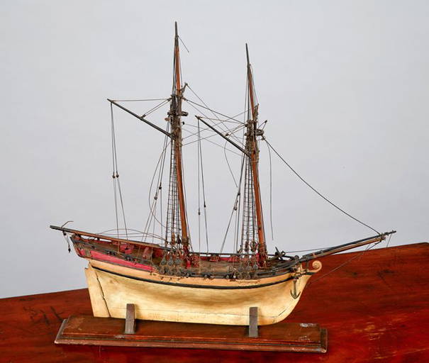 An Early 19th Century Sailor's Model For A 10 Gun Brig