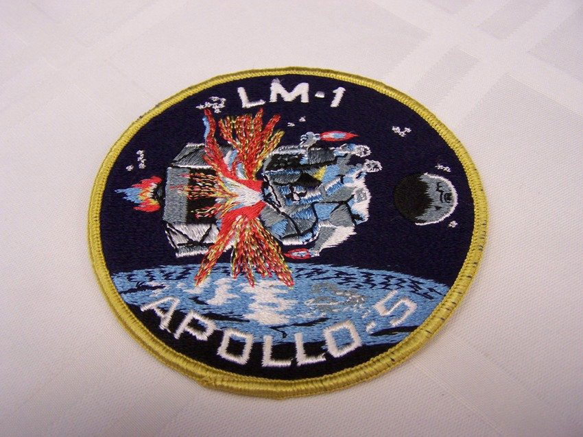 LM-1 Apollo 5 Original Grumman Cloth back Patch