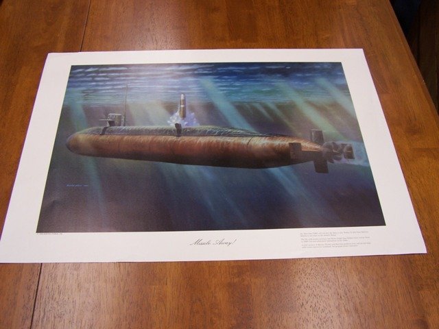 Missile Away By Mark Waki 1986 Vintage Art Print