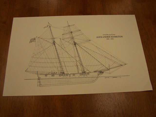 US Revenue Cutter Alexander Hamilton Vintage Art Print - Sep 08, 2013 ...