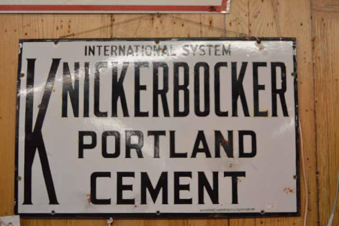 Knickerbocker Portland Cement Sign