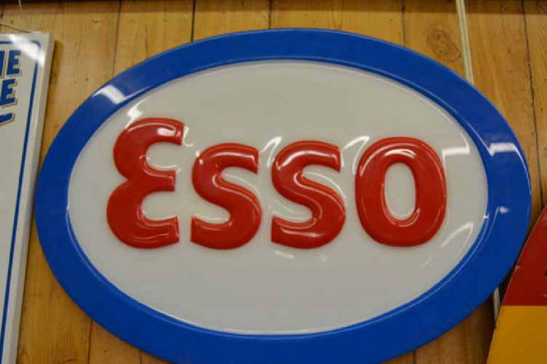 Oval Plastic Esso Sign