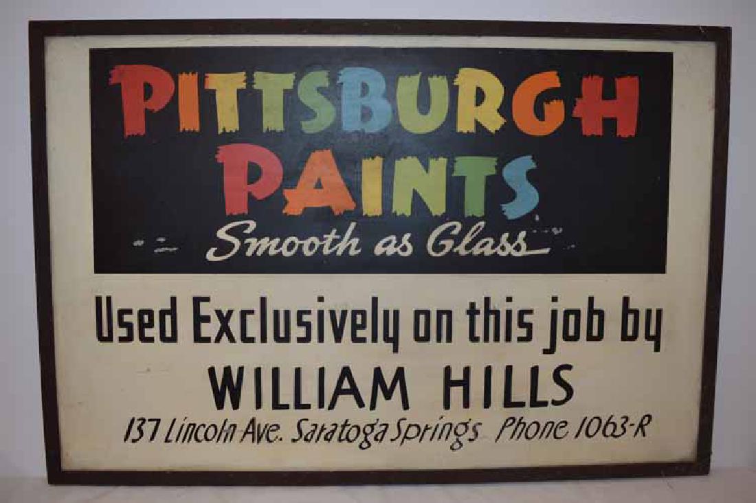 PITTSBURGH PAINTS SIGN