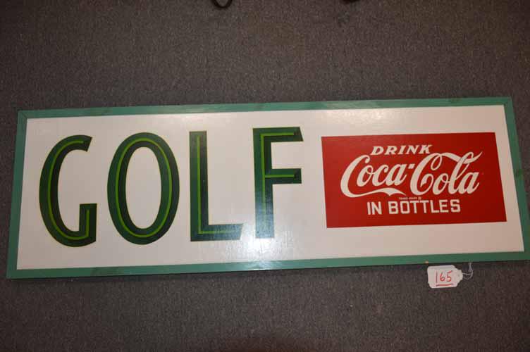 COCA COLA "GOLF" SIGN - Nov 09, 2019 | Meissner's Auction Service in ...