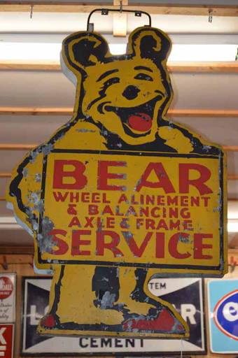 Bear Wheel Alignment Sign