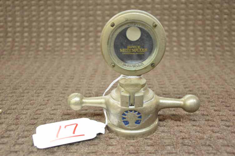 BOYCE MOTO METER CAP - Feb 08, 2020 | Meissner's Auction Service in NY