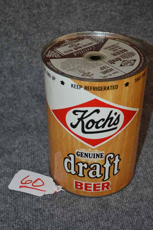 Koch's Beer One Gal Tap Can