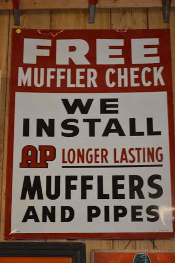 Ap Muffler Tin Sign