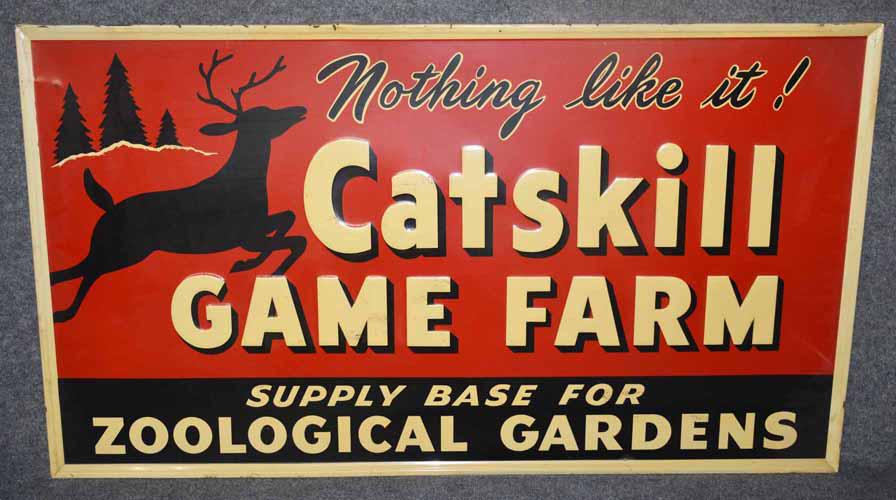 Catskill Game Farm Sign