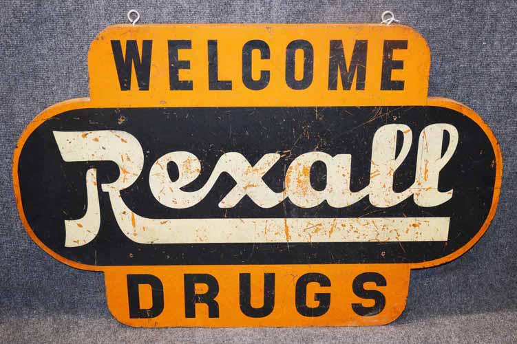 REXALL SIGN (#0190) on Nov 12, 2022 | Meissner's Auction Service in NY