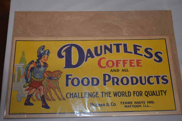 DAUNTLESS COFFEE SIGN - Nov 12, 2022 | Meissner's Auction Service in NY