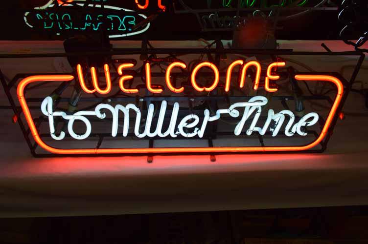 WELCOME TO MILLER TIME NEON SIGN - Nov 12, 2022 | Meissner's Auction ...