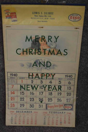 ESSO CALENDAR (#0043) on Feb 11, 2023 | Meissner's Auction Service in NY