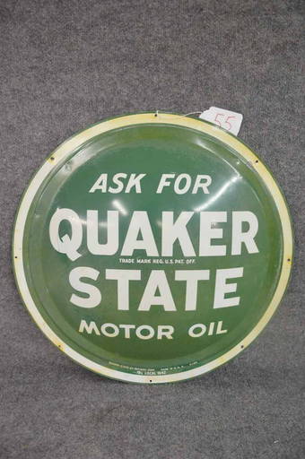 Quaker State Button Sign