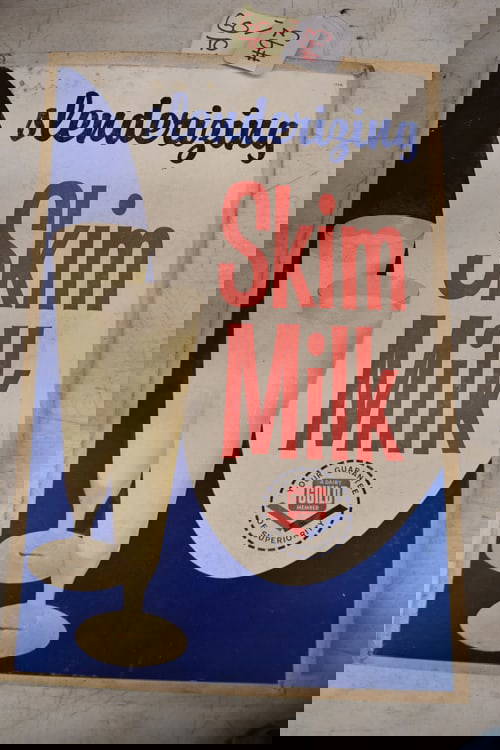 Skim Milk Sign Auction