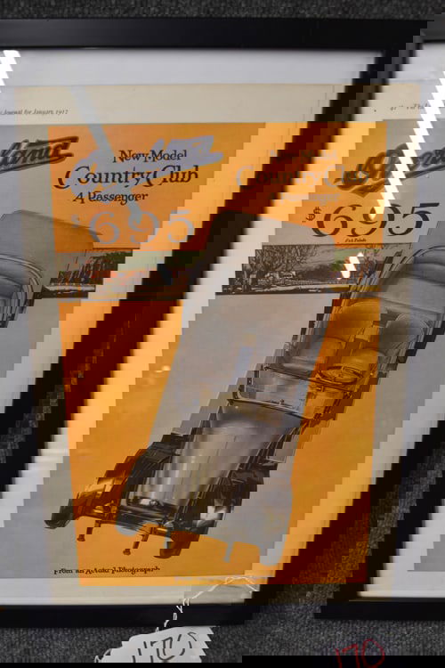 1917 Overland Country Club Auto Advertising Auction