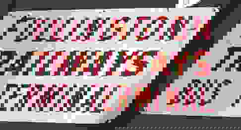 Fullington Trailways Bus Terminal Sign Auction