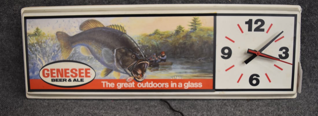 Genesee Beer And Ale Sign With Clock - Apr 05, 2025 | Meissner's ...