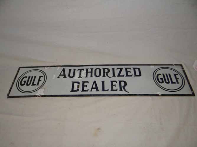 Gulf Authorized Dealer Sign