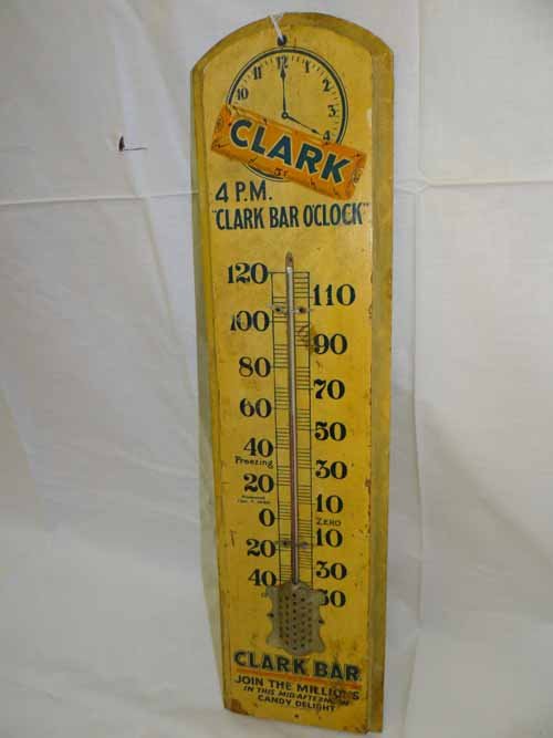 Clark Bar Thermometer - Mar 23, 2013 | Meissner's Auction Service in NY