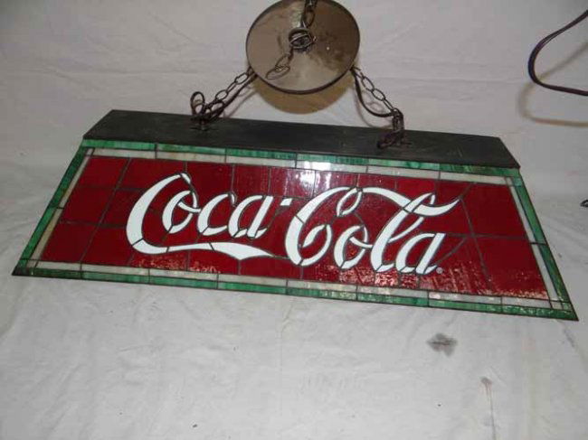 Coca Cola Pool Table Light : Lot 229