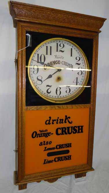 Ward's Orange Crush Clock