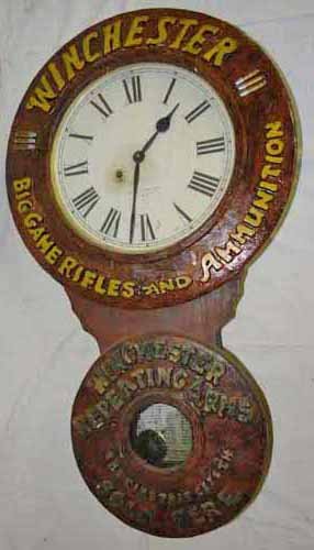 Reprodution Winchester Advertising Clock